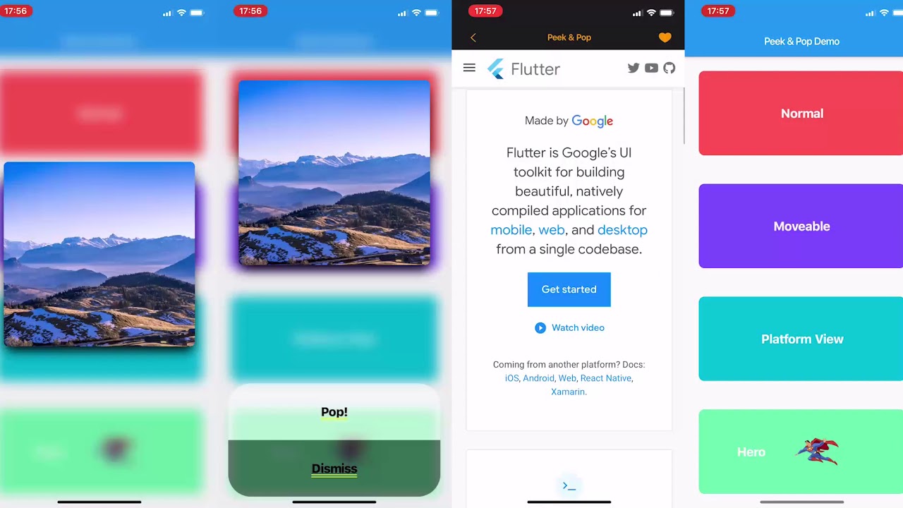 Peek and Pop for Flutter v0.1.0 (Mixed) - YouTube
