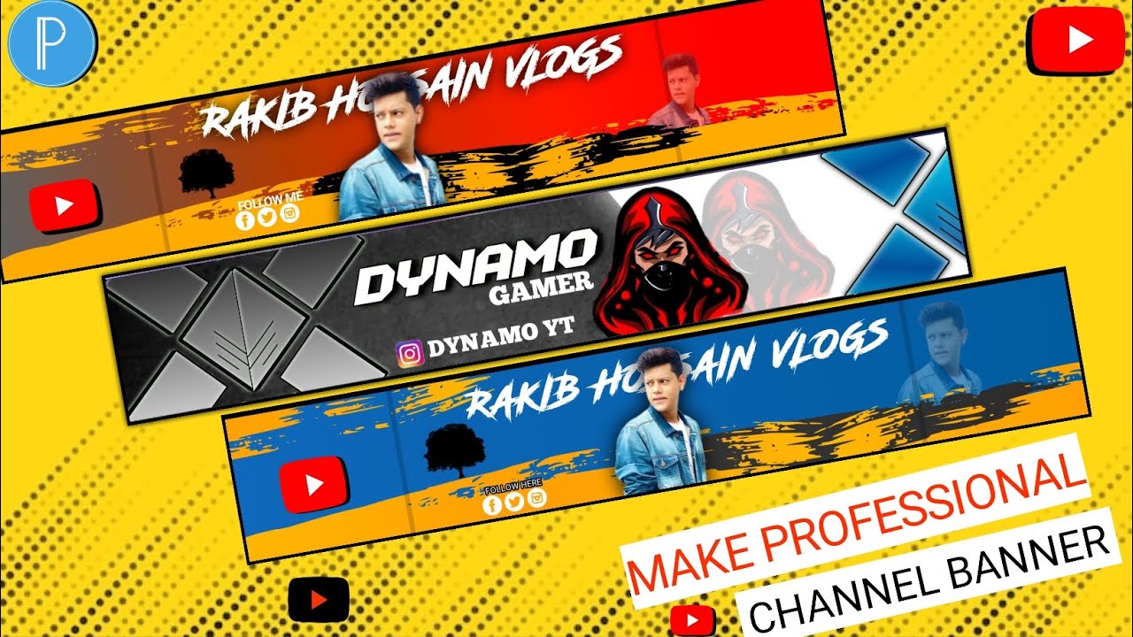 Make Youtube Channel Banner Like a Pro! | Banner kaise 🤔 Banaye ...