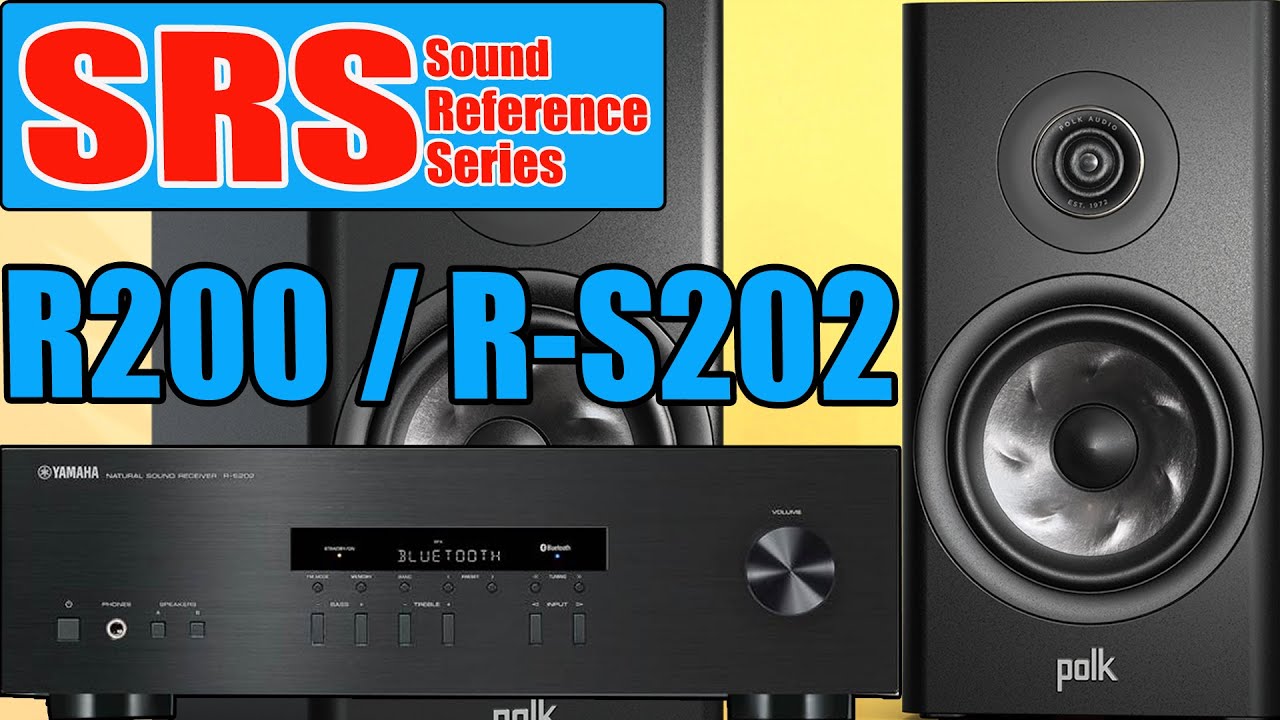 [SRS] Polk Audio Reserve R200 Bookshelf Speakers / Yamaha R-S202 Stereo ...