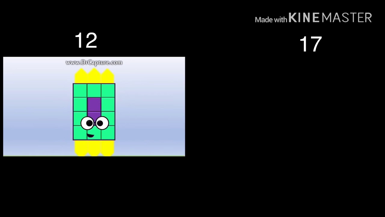 Numberfangram 12 and 17 song!! - YouTube