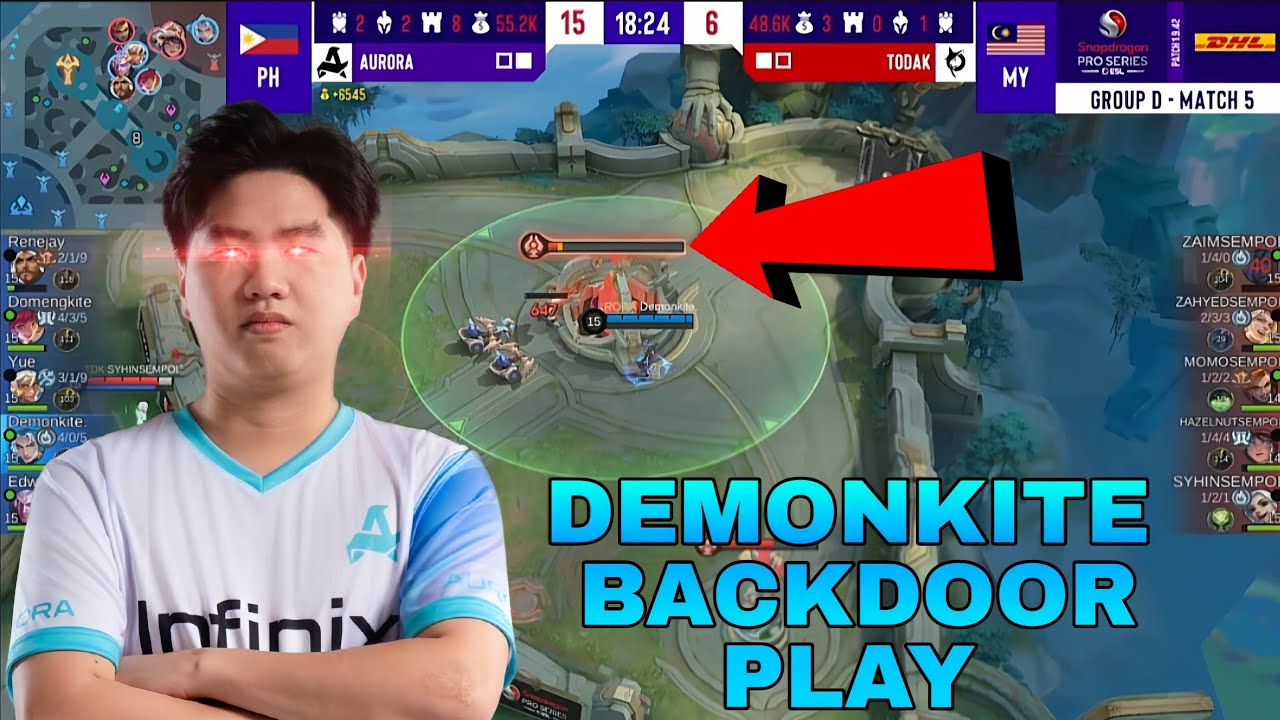🔴 AURORA MLBB DEMONKITE BACKDOOR PLAY| AURORA MLBB vs TODAK ESL ...