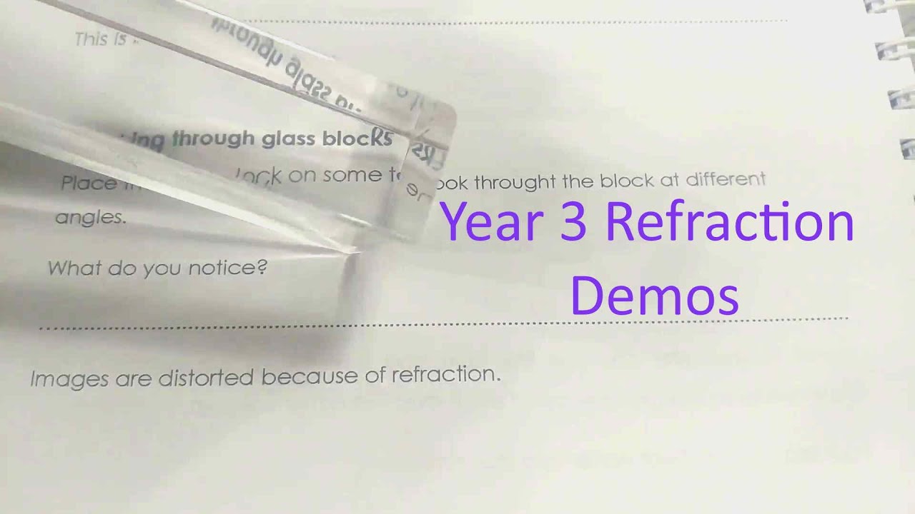 Year 3 Refraction Demos - YouTube