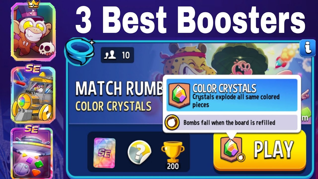 Color Crystals Bombs Away Rumble Match | Match Masters | Match Masters ...