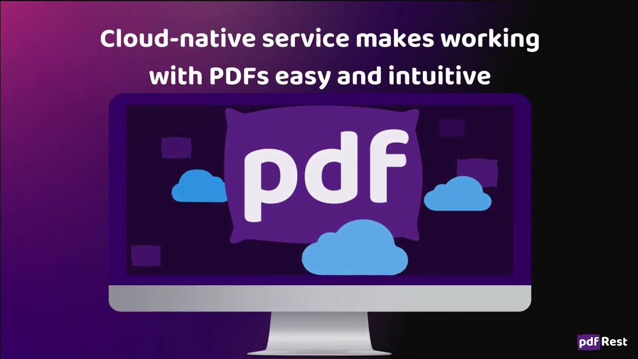Welcome to pdfRest - PDF REST API Toolkit - YouTube