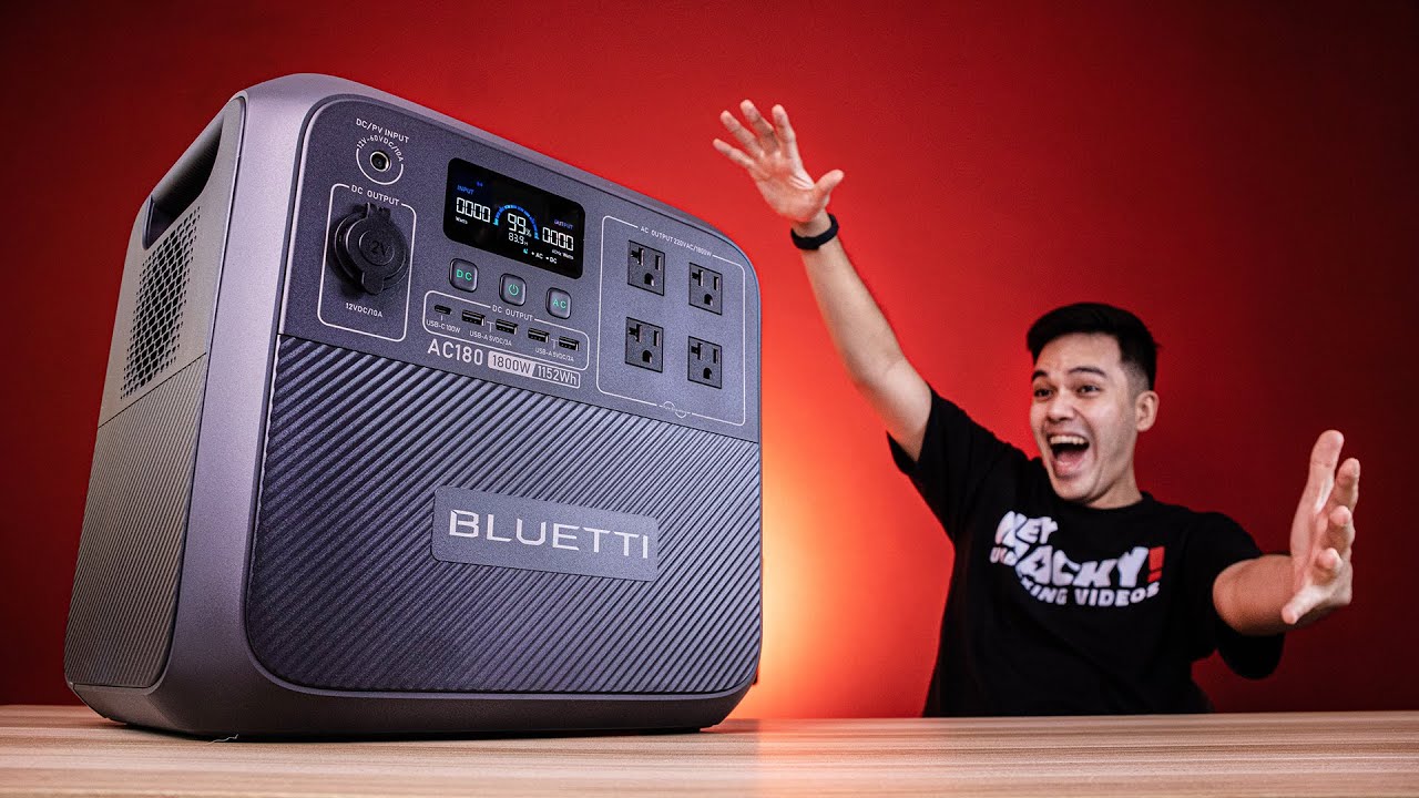 ⚡BROWNOUT? PANG CAMPING? NO PROBLEM! BLUETTI AC180 1800W Portable Power ...