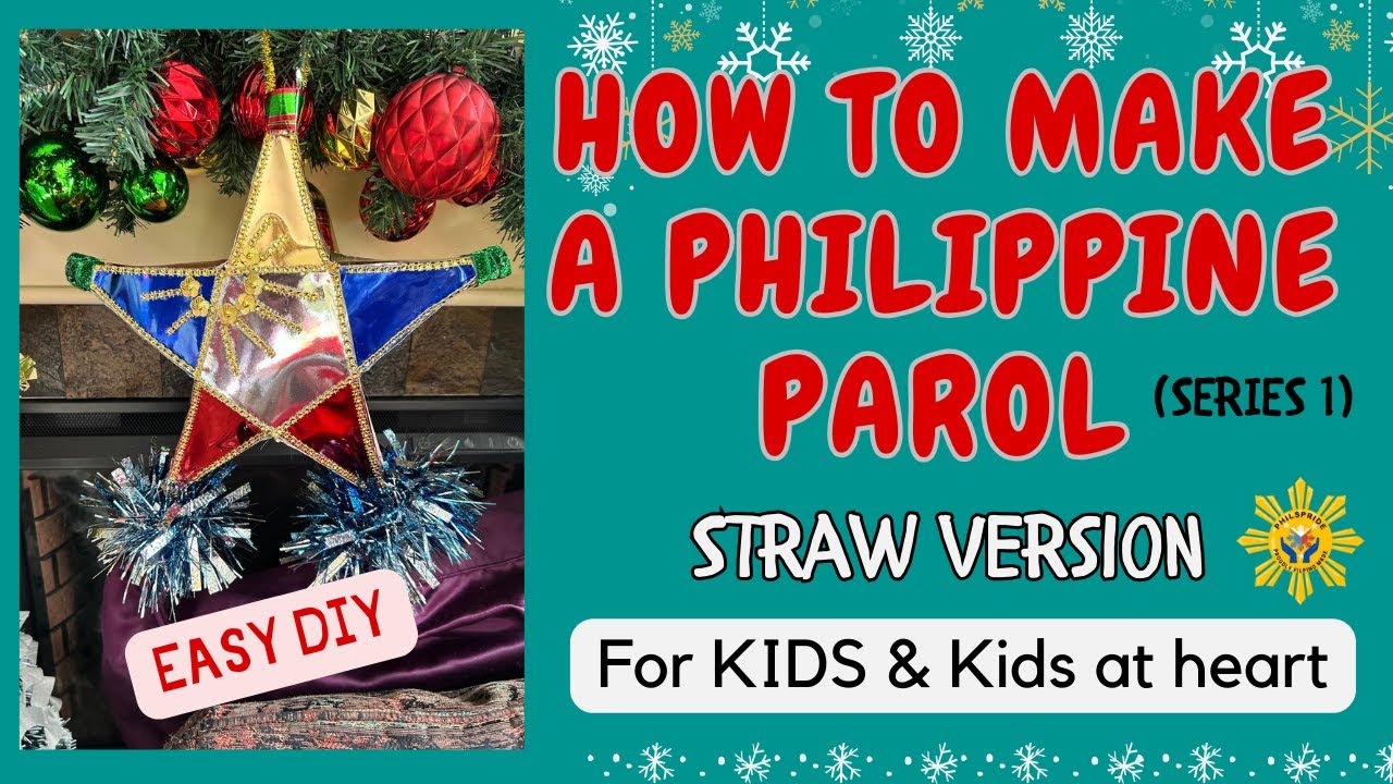 DIY How to make a Philippine Parol Lantern.#filipino #diy # ...