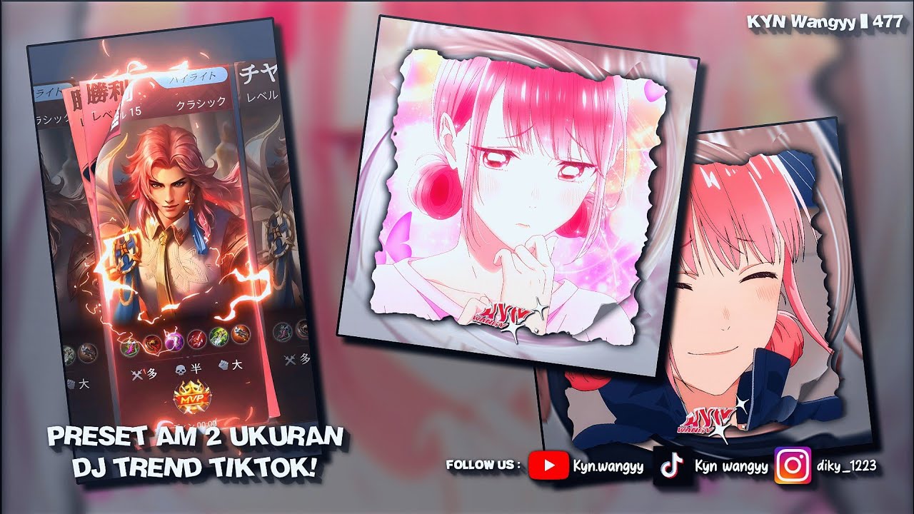 PRESET AM 🧃 // XML & 5MB || 2 UKURAN || DJ CINTA MONYET PLAT KT || KYN WANGYY - YouTube