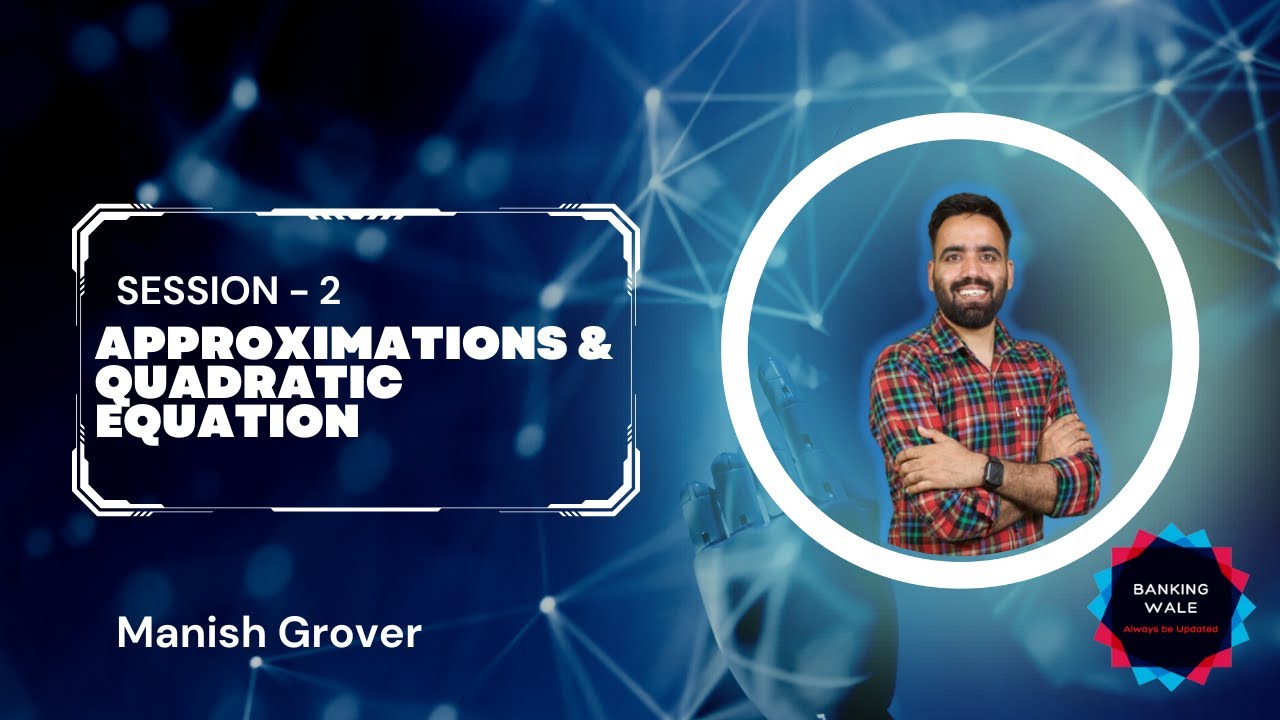 Approximations and Quadratic Equations || #sbipo #bankexams #ibps #rbi #lic #youtube #education ...