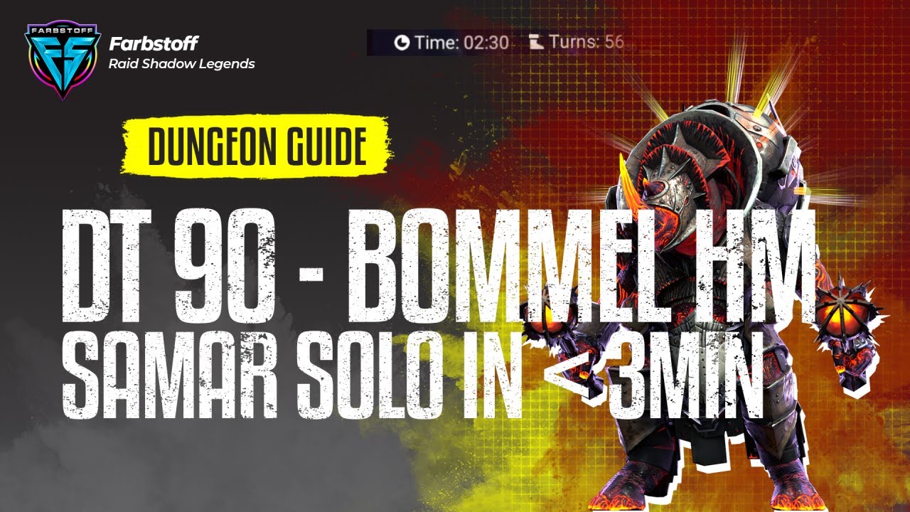 Raid: Shadow Legends - DT 90 Bommel Hard Mode - Samar Solo in unter 3 ...