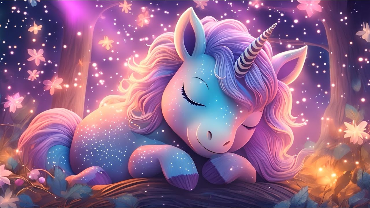 Baby Unicorn Lullaby Sleep Music sound for Heal Mind, Melatonin release ...