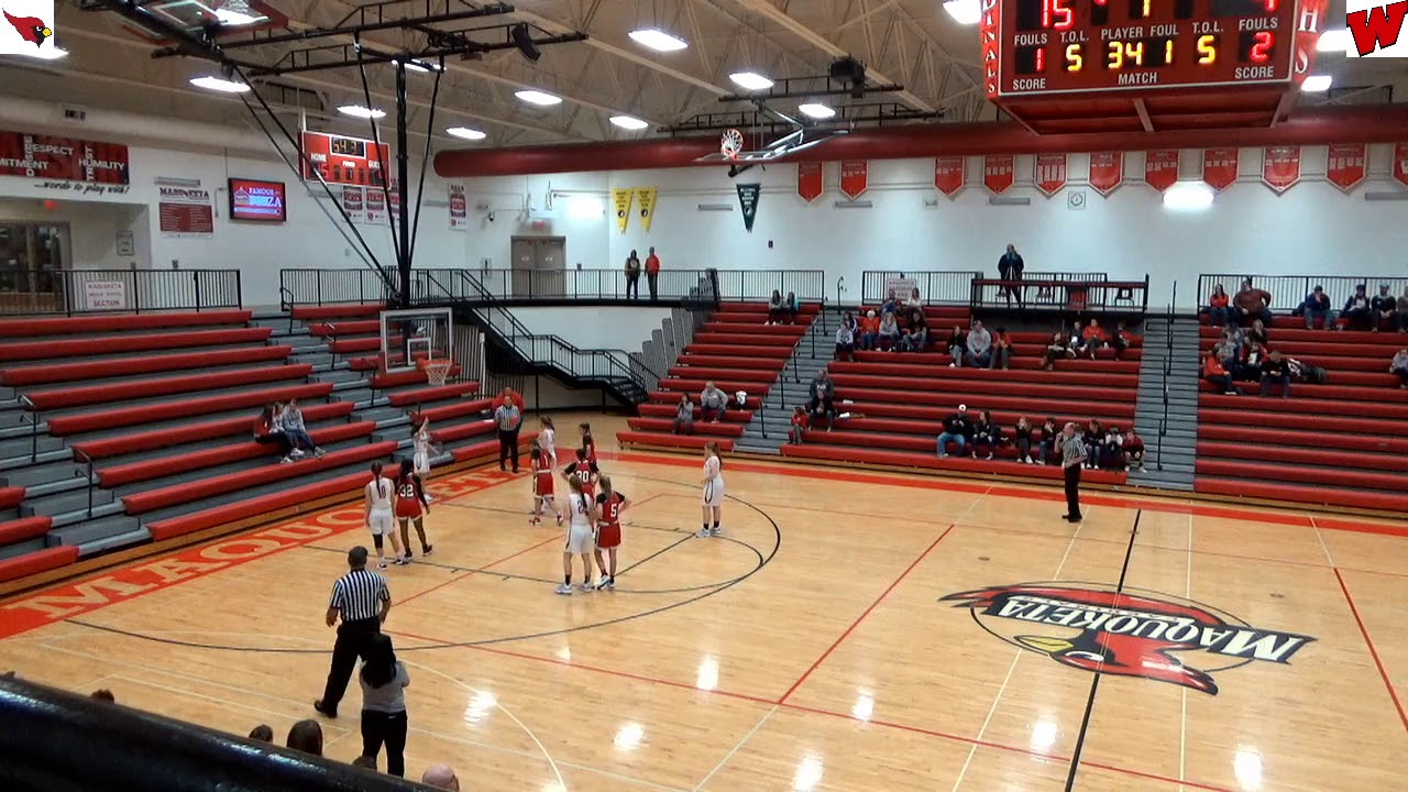 2019 1130 Davenport West Falcons @ Maquoketa Cardinals Girls BBK JV and ...