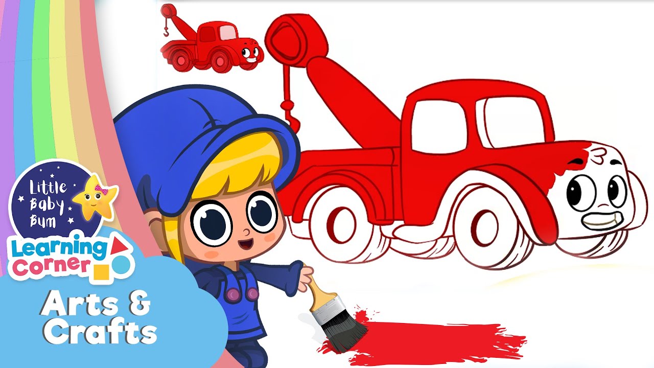 Learn to Draw With Morphle - Morphle Tow Truck | Arts & Crafts Corner ...