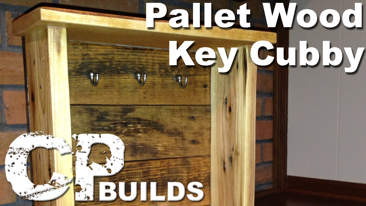 Pallet Wood To Key Cubby Project // Woodworking How-To - YouTube