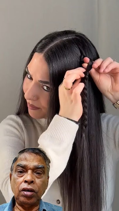 Cute easy hairstyle for medium long hair - YouTube