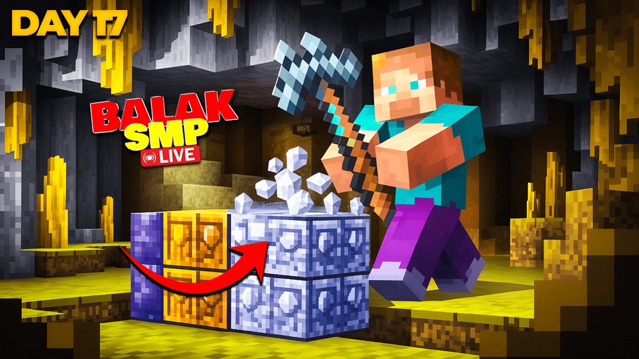 🔴 FINDING DIAMONDS IN MINECRAFT | BALAK SMP DAY 17 #minecraft # ...