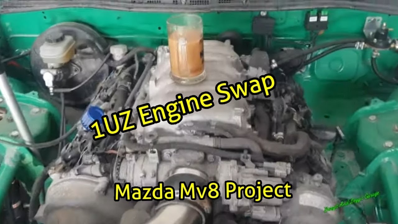 1UZ engine swap Mazda MX8 Drift Car Electric Power Steering Pump - YouTube
