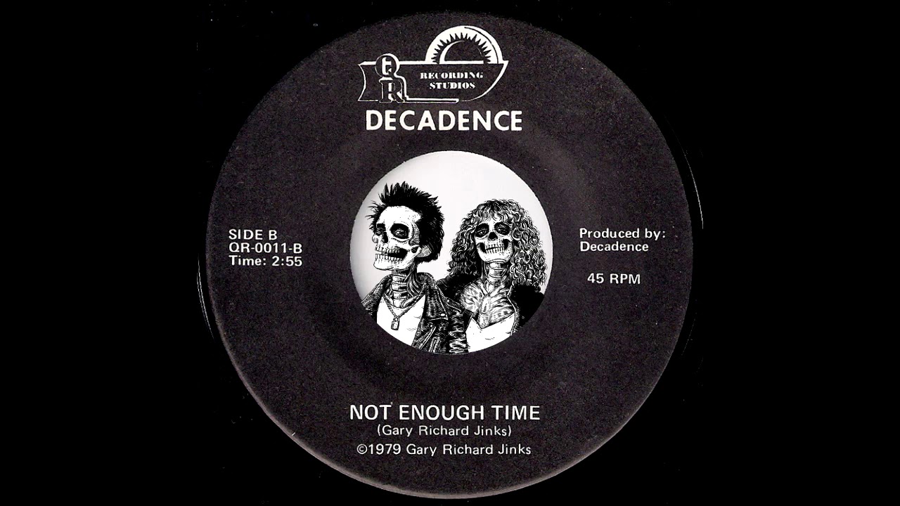 Decadence - Not Enough Time [QR] 1979 Hard Indie Rock 45 - YouTube