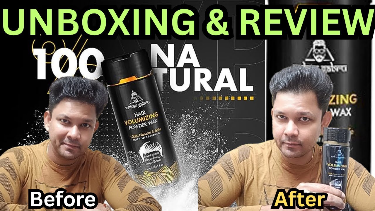 Urban Gabru Hair Volumizing Powder Wax Review And Unboxing - YouTube