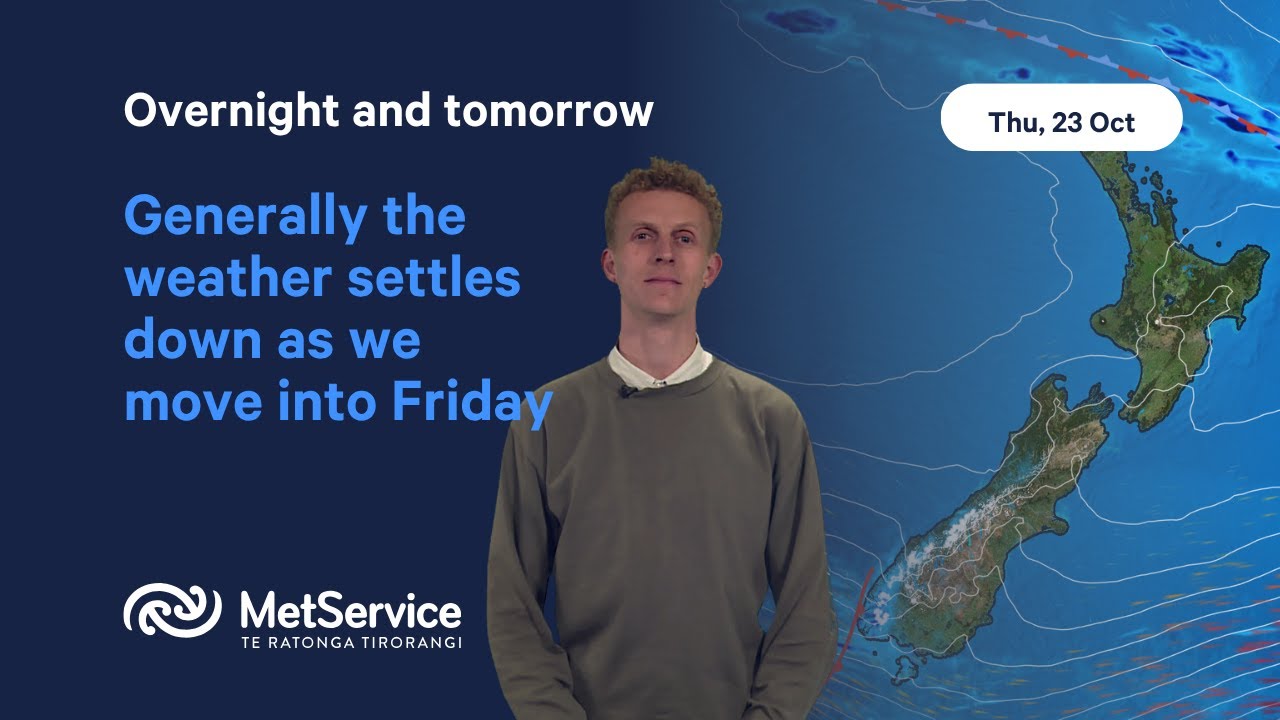 NZ Weather Forecast - Friday 24 October - YouTube