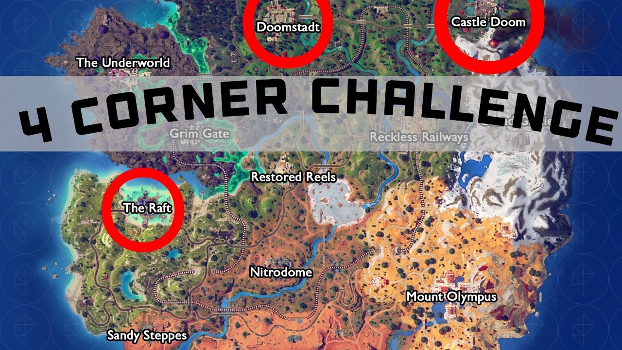 4 CORNER CHALLENGE - YouTube