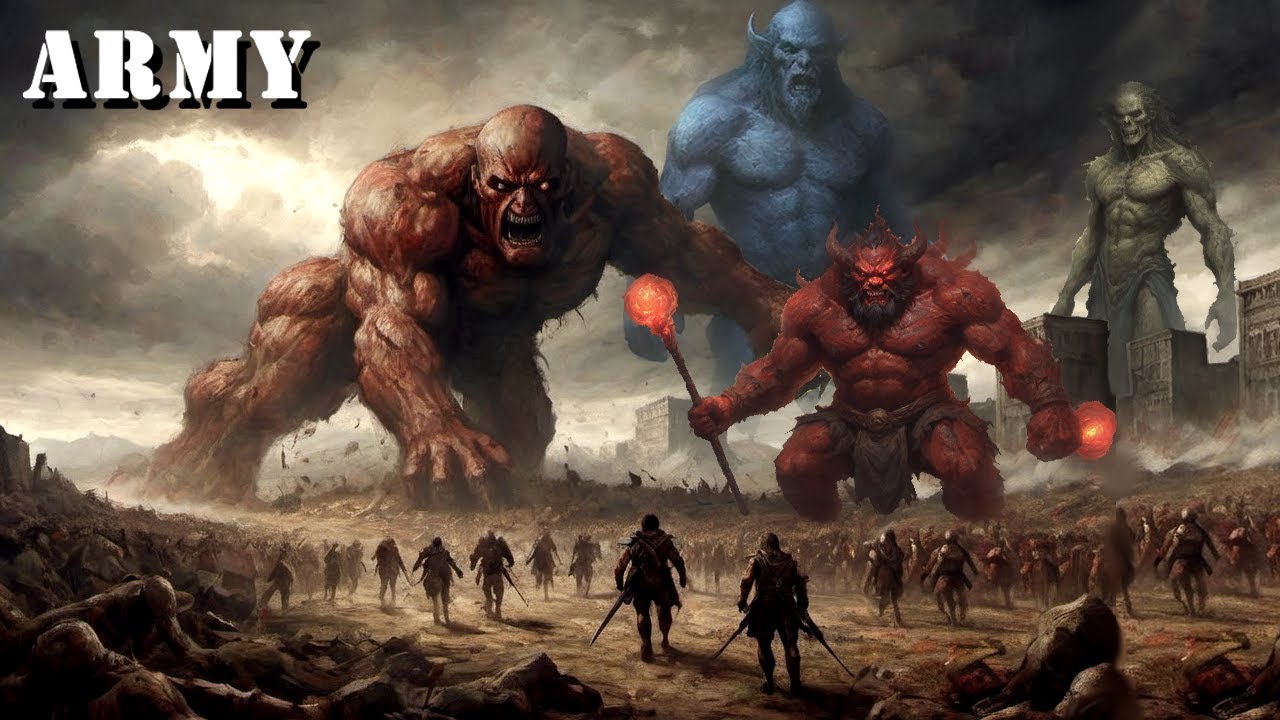 The Most Powerful ARMY of Races in Mythology - YouTube