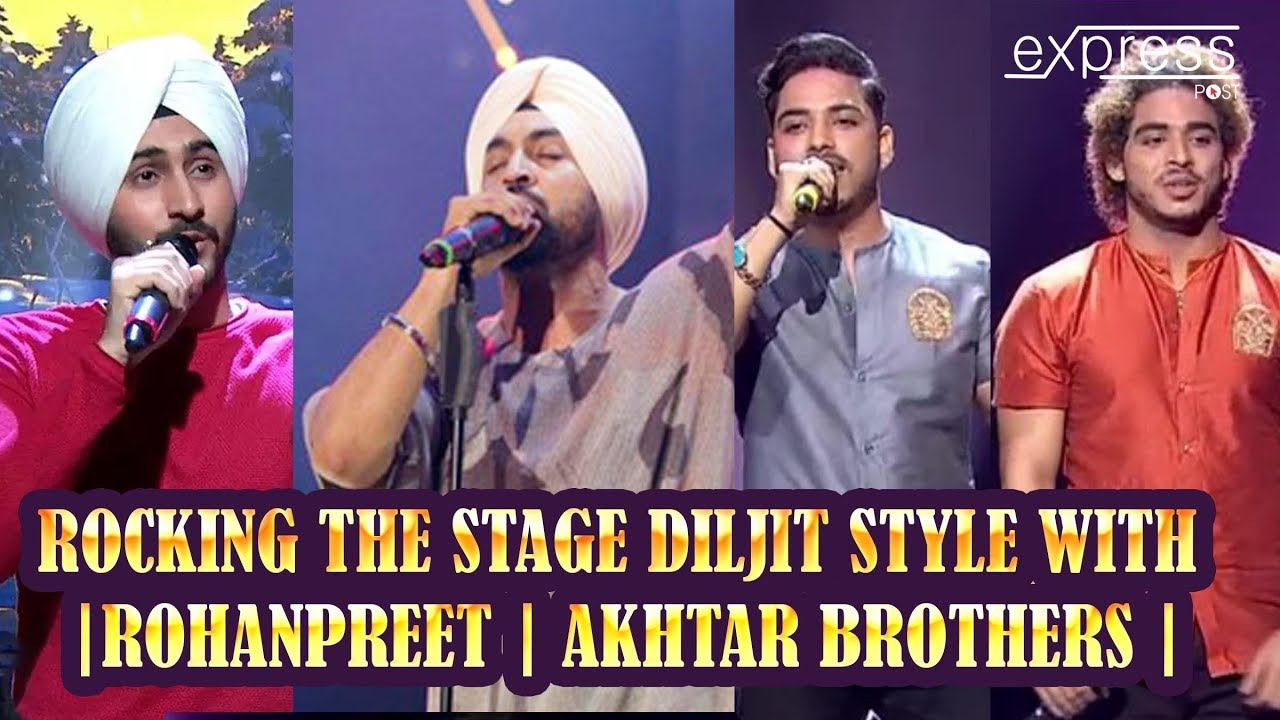 Rocking the stage Diljit style | Rohanpreet | Akhtar Brothers |Rising ...