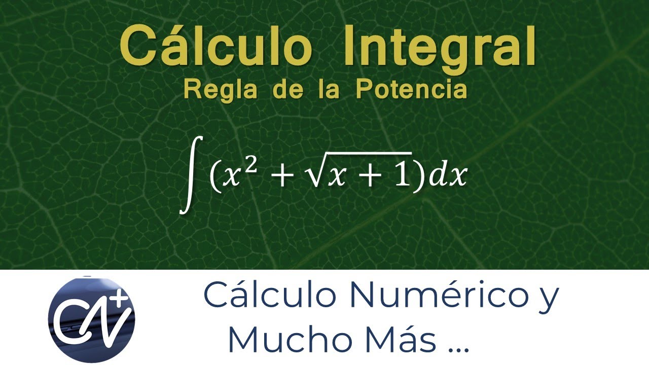 Cálculo Integral - Regla de la Potencia - Ejercicio 1 - YouTube