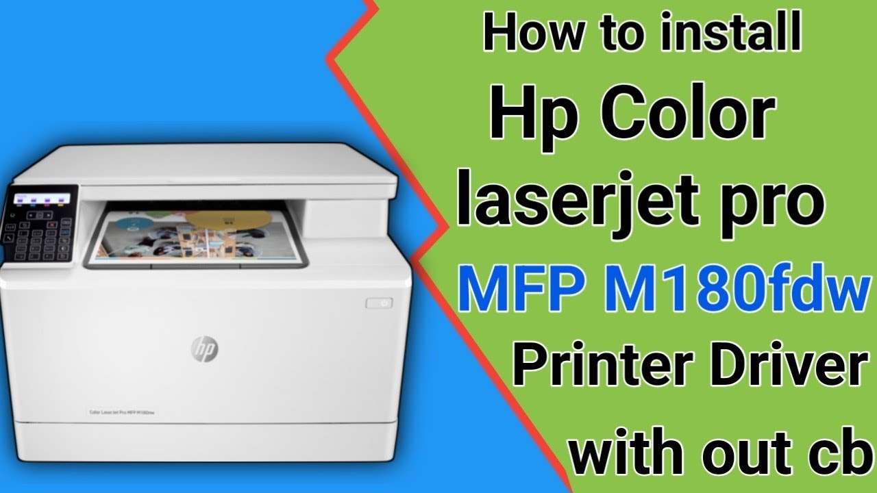 How to download and install hp color laserjet pro mfp m180n Printar ...