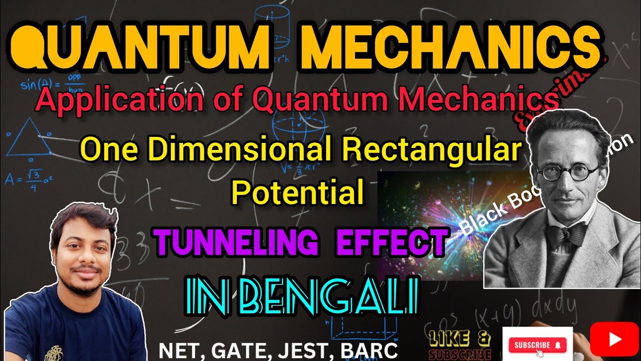 42 | One Dimensional Rectangular Potential | Application of Quantum Mechanics | - YouTube