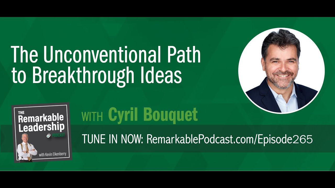 The Unconventional Path to Breakthrough Ideas with Cyril Bouquet - YouTube