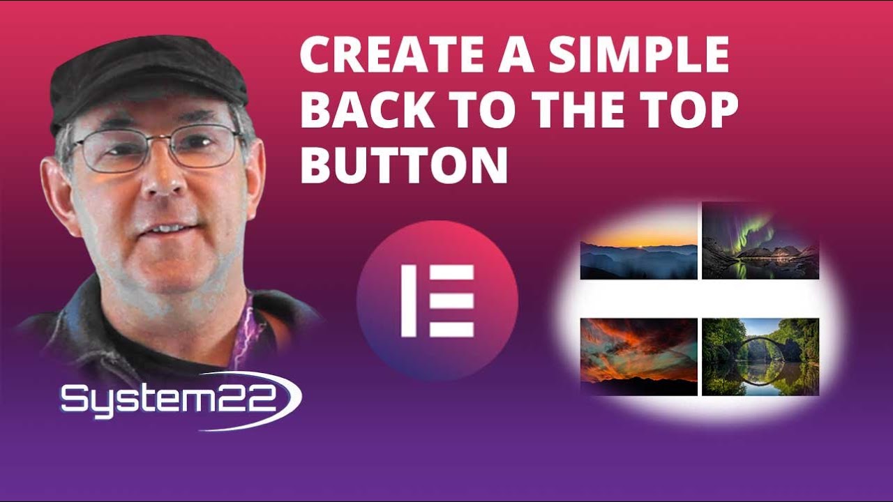 Elementor How To Create A Simple Back To The Top Button 👍👍👍👈 - YouTube