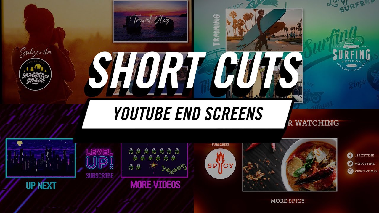 Short Cuts | How to Create Fast YouTube End Screens in Adobe Premiere ...