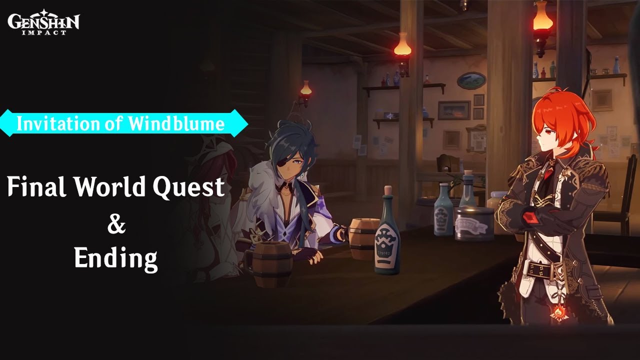 Genshin Impact ~Invitation of Windblume~ Final Quest Gameplay + Ending ...