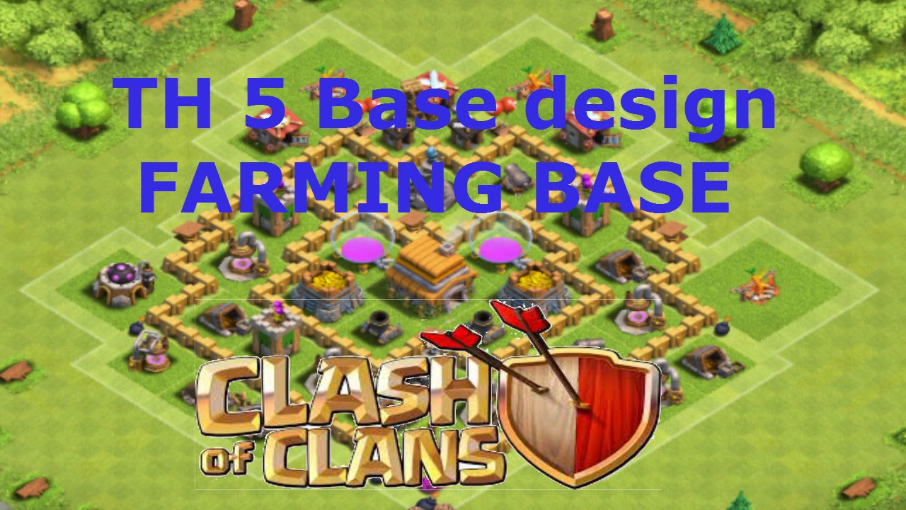 Clash of Clans | Best Town Hall 5 defense (COC TH5) Best Farming Base ...
