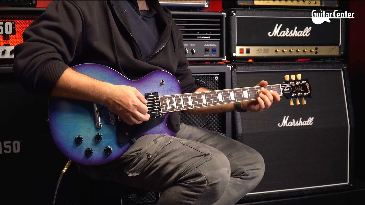 Gibson Les Paul Studio Blueberry Burst Black Trim | TV Guitar Center ...