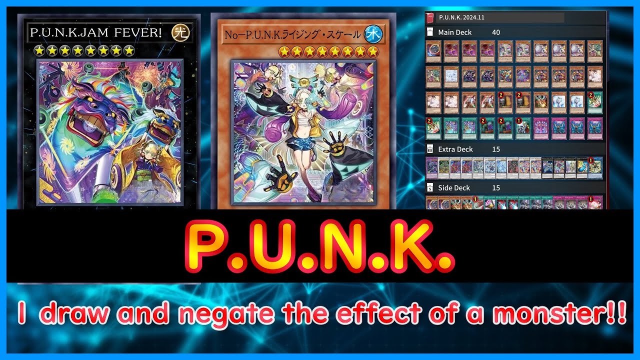 【Yugioh】1 draw and negate the effect of a monster!!『P.U.N.K.』【MDPro3 ...