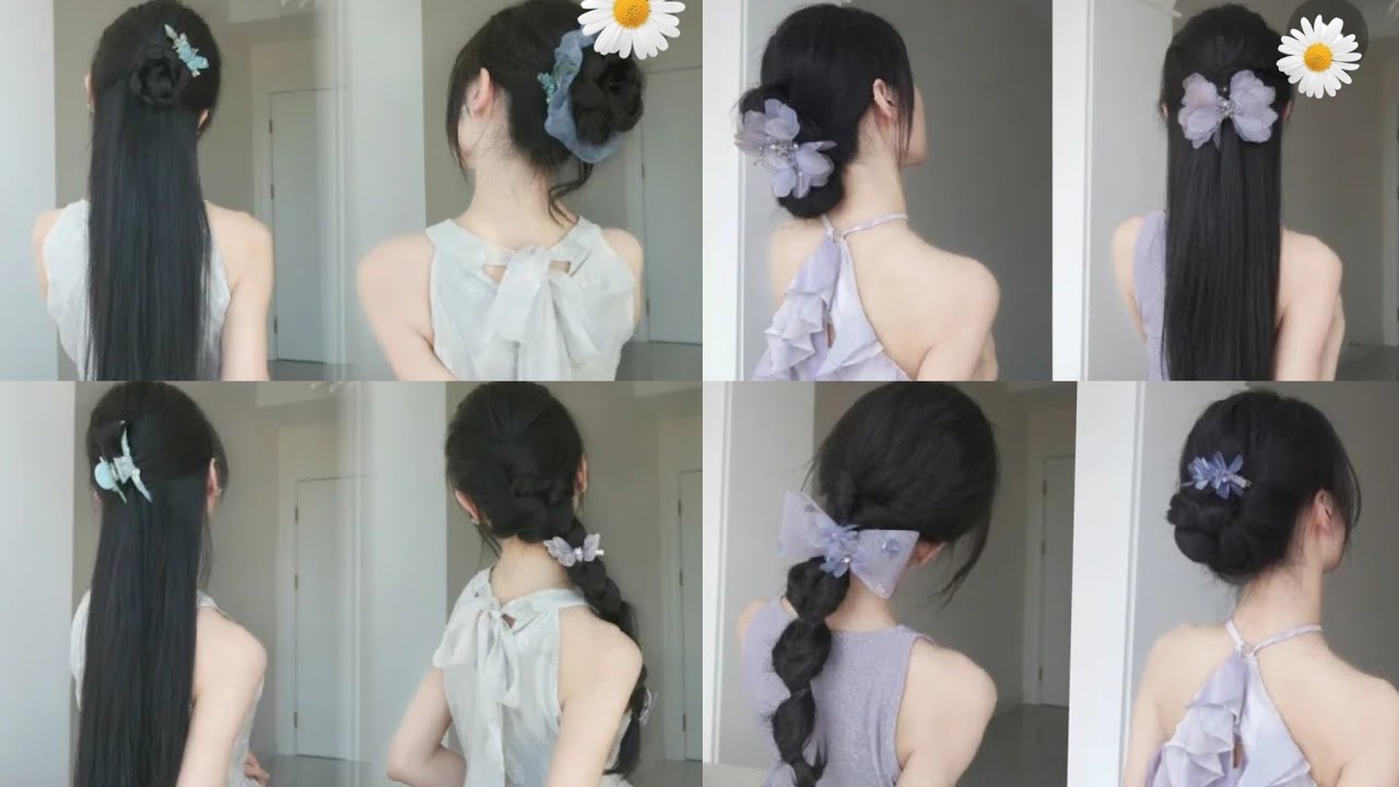 Super Easy & Cute Hairstyle Tutorial Korean Style for Girls -: - YouTube