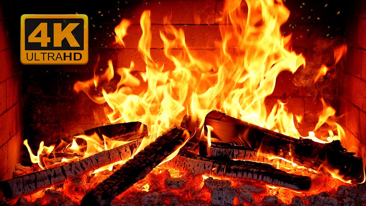 🔥 Relaxing 4K Fireplace: 12 Hours of Soothing Crackling Fire Ambience ...