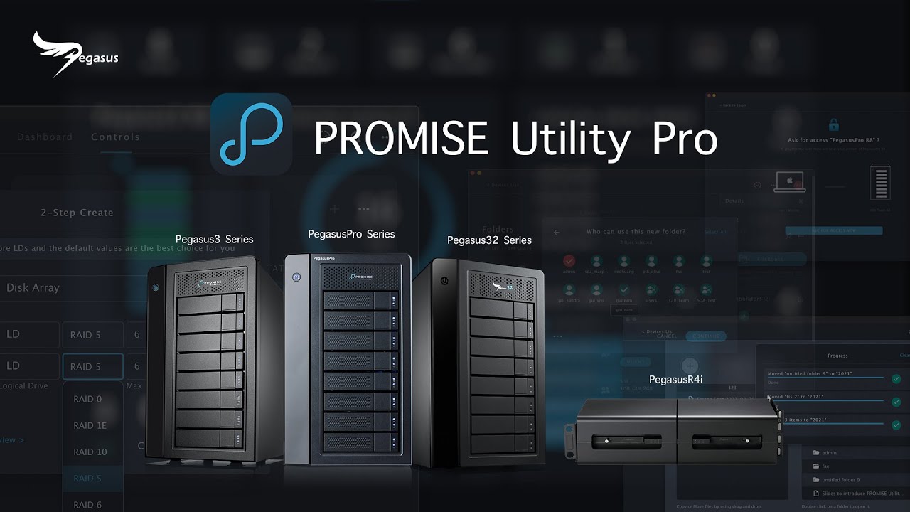 PROMISE Utility Pro Even More User Friendly for Pegasus 32 Series - YouTube