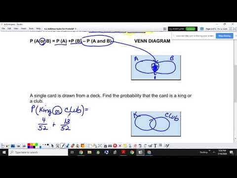 Addition Rules for Probability - YouTube