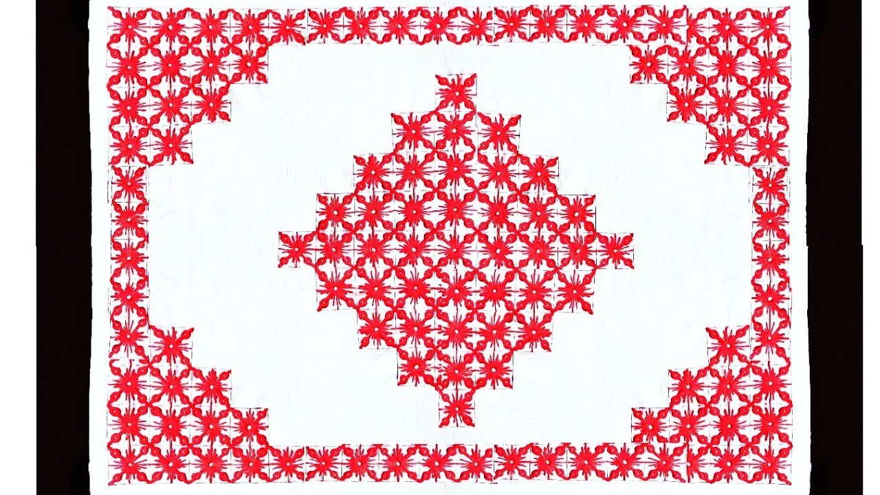 Hand embroidery table cloth design / embroidery tablecloth design ...