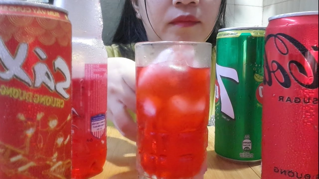 Uống Nước Ngọt Coca, 7 Up, Sting, Sá Xị ASMR MUKBANG [107] - YouTube