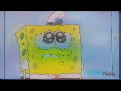 Spongebob is Crying about the Secret Formula for the Krabby Patty is Gone