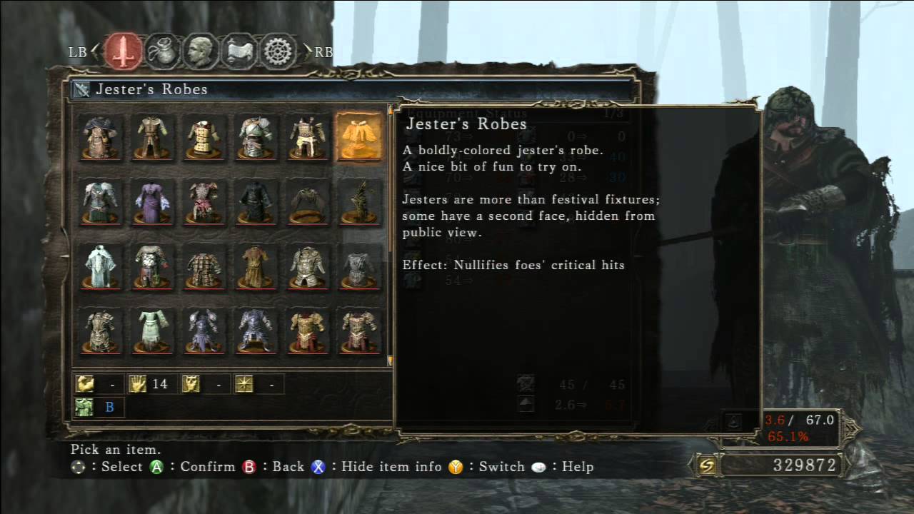 Dark Souls II - Foggy area in the Shaded Woods on easy mode (no ...