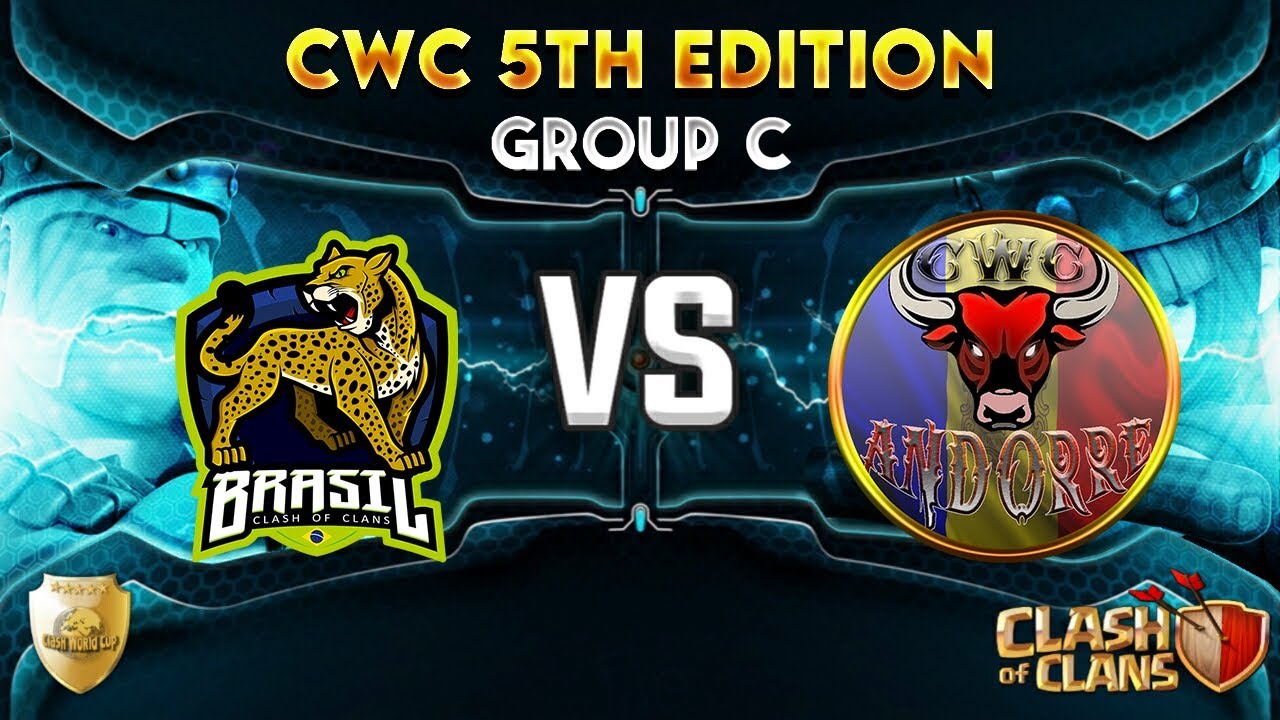 BRASIL vs ANDORRA - CWC 5 - GRUPO C - CLASH ON !! - YouTube