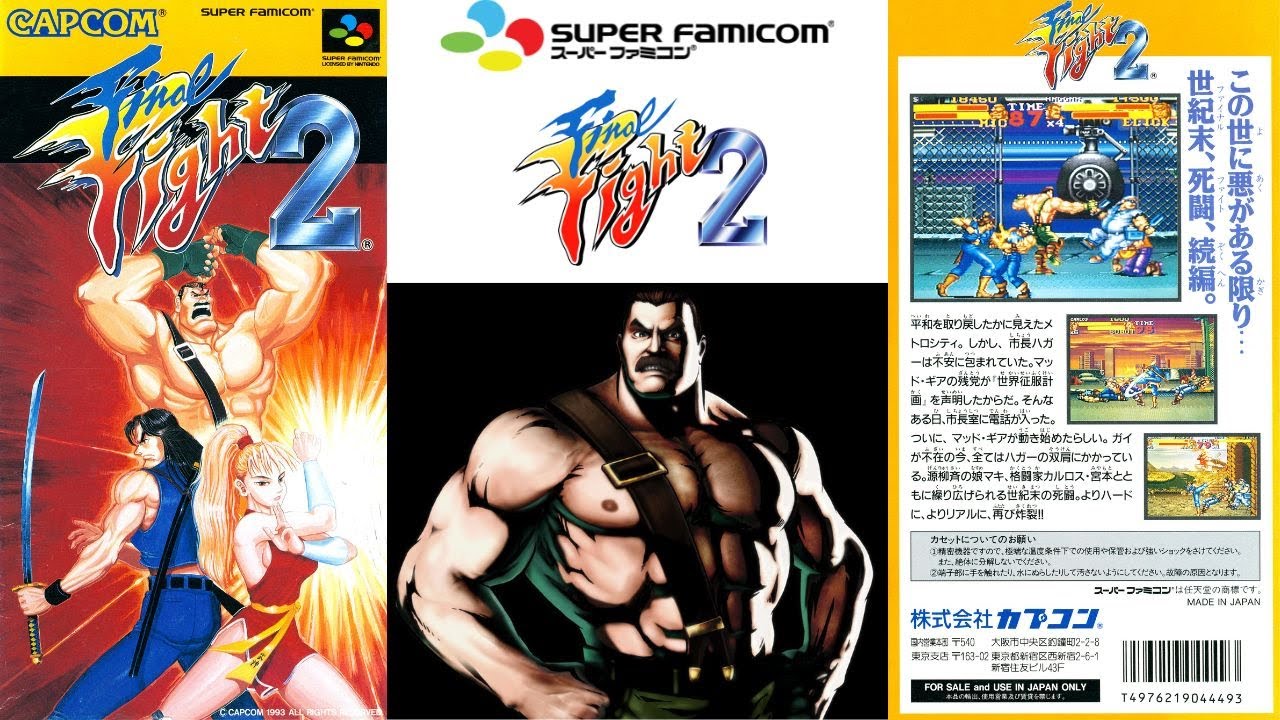 🔥 Final Fight 2 🕹️ Super Famicom SNES | Walkthrough | Complete Game ...
