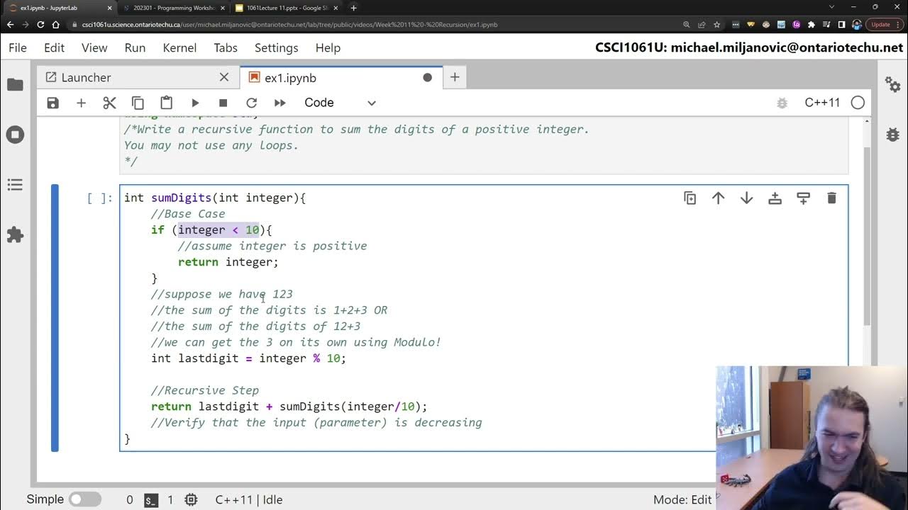 CSCI 1061 Lecture 11 - Recursion - YouTube