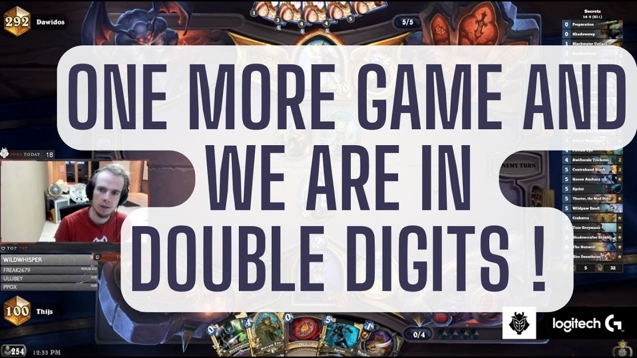 THIJS IS PLAYING SECRET TESS ROGUE IN TOP 100 LEGEND! - YouTube