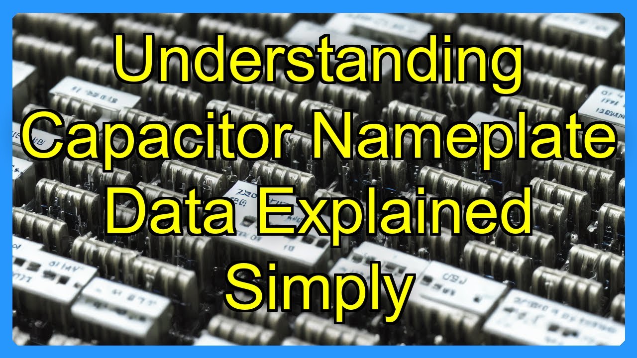 Understanding Capacitor Nameplate Data Explained Simply - YouTube