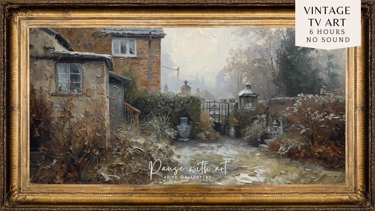 Victorian Countryside Life Style Frame TV Art| Classic Winter ...